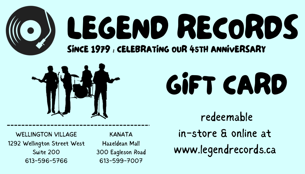 LEGEND RECORDS // Ottawa's LARGEST selection of VINYL RECORDS!!