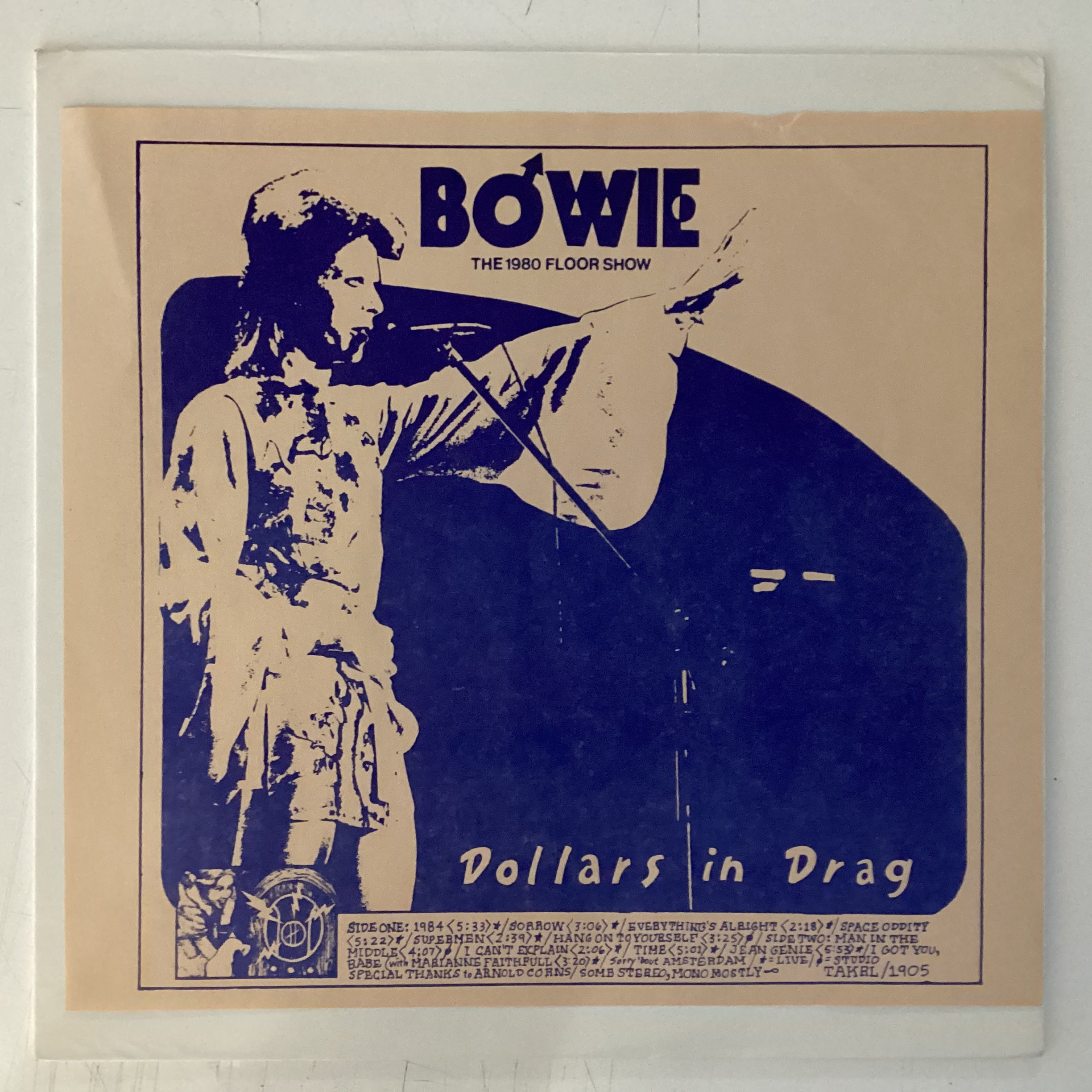 BOWIE, DAVID = DOLLARS IN DRAG: 1980 FLOOR SHOW (US PRESS) (USED ...